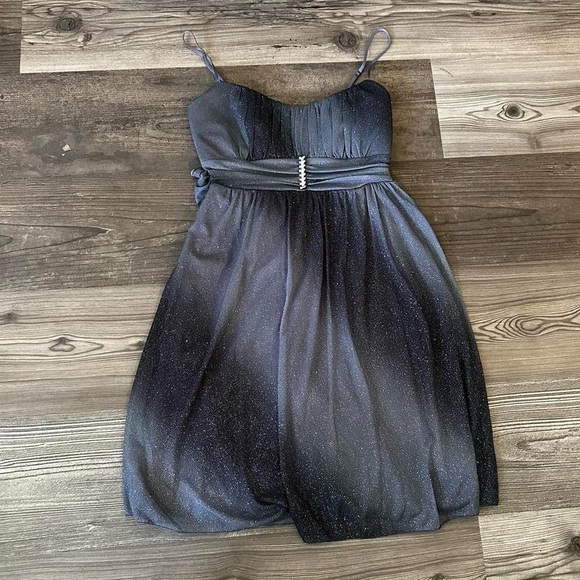 Ruby Rox | Dresses | Ruby Rox Grey And Black Sparkle Formal Dress ...